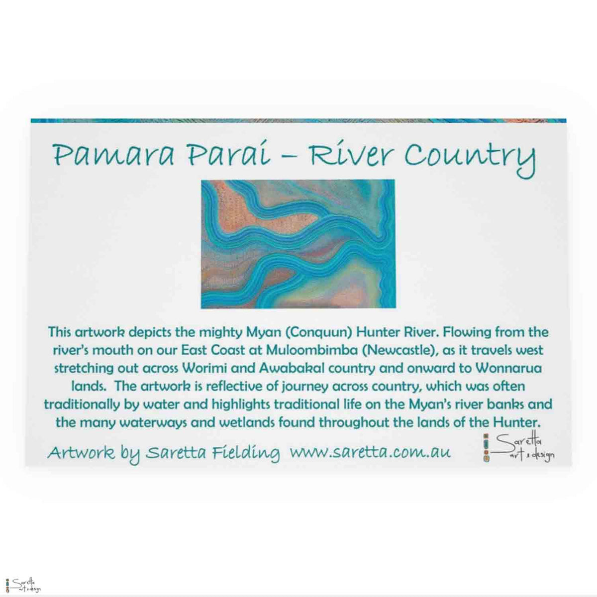 Greeting Card - Pamara Parai – River Country – Saretta Art & Design