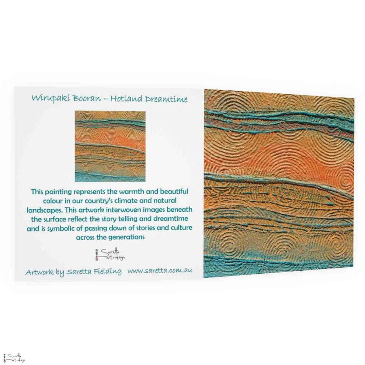Greeting Card - Wirupaki Booran Hotland Dreamtime Includes story back ...
