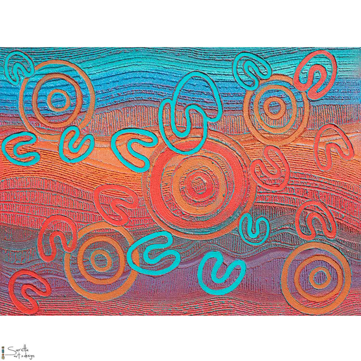 Matara Matara - Hand in Hand Original artwork by Saretta Fielding ...