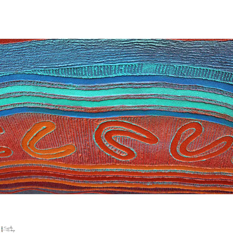 Land of Awabakal Original artwork by Saretta – Saretta Art & Design