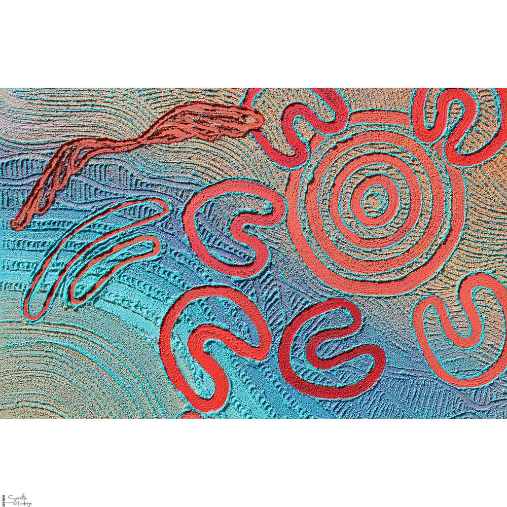 Awabakal Parai Acknowledgement Series 1 artwork by Saretta Fielding ...