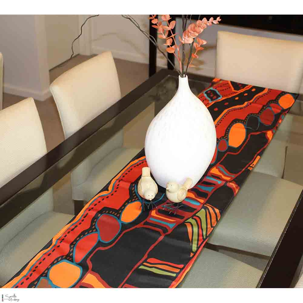 Table/Bed Runner - Dreamtime by Saretta Fielding – Saretta Art & Design