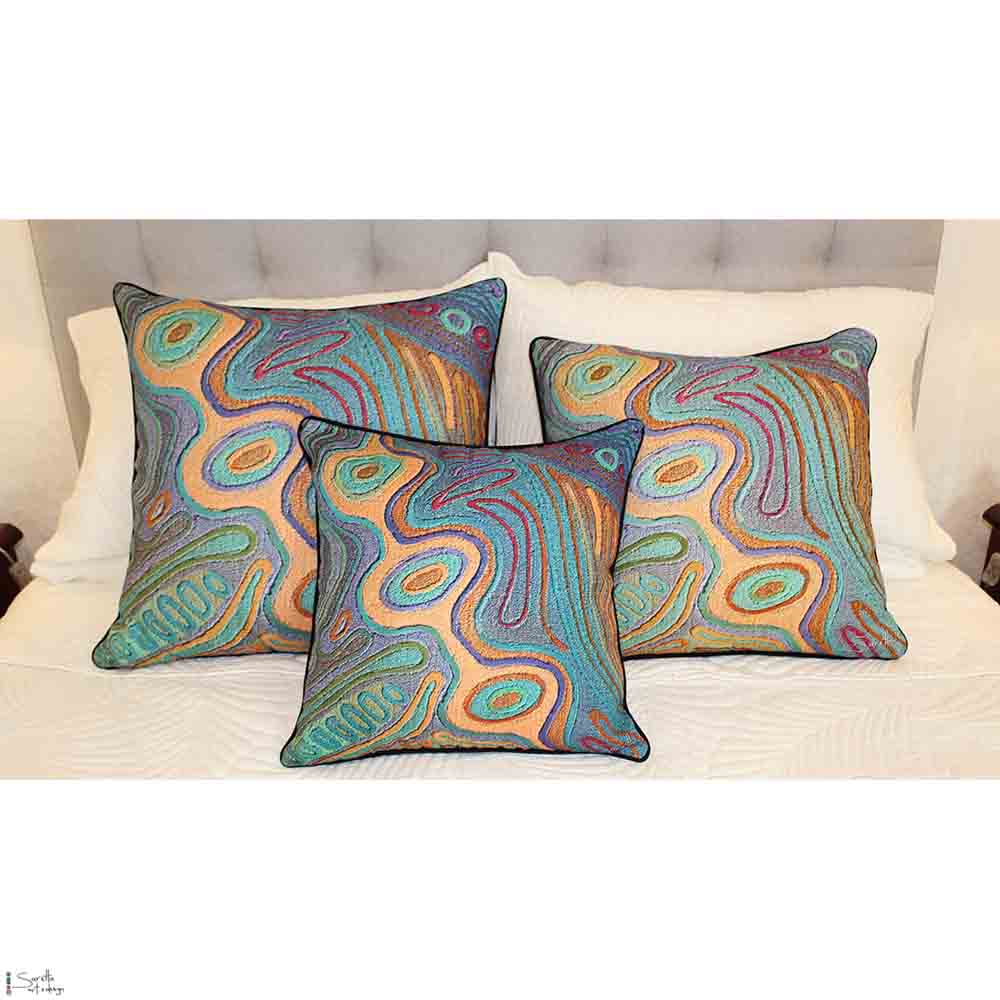 Aboriginal Cushion Cover 3 sizes - Malang Generations – Saretta Art ...